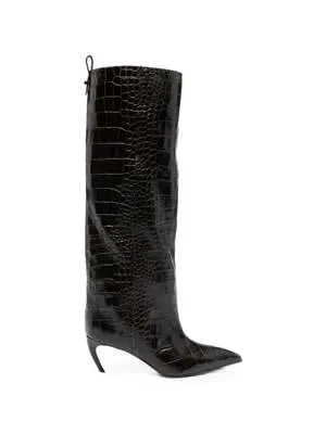 Attico Lea Knee-high Boots - Brown