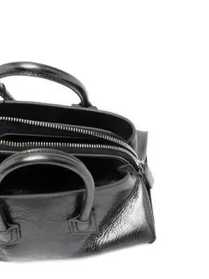 Attico Leather Tote Bag - Gray