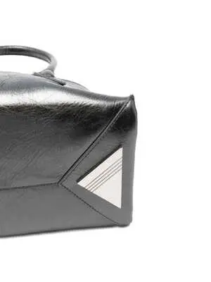 Attico Leather Tote Bag - Gray
