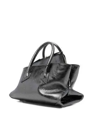 Attico Leather Tote Bag - Gray