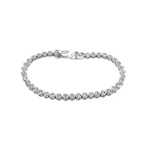 SPERO LONDON Sterling Circle Round Tennis Bracelet - Silver