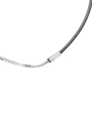 Versace Necklace Leather, Metal