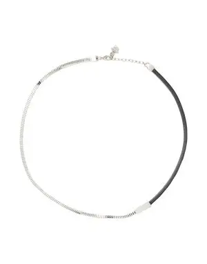 Versace Necklace Leather, Metal