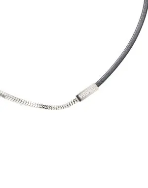 Versace Necklace Leather, Metal