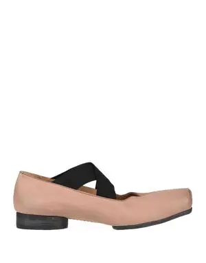 UMA WANG Calfskin Mary Jane Ballet Flats - Blush