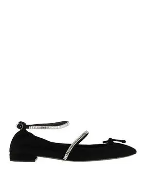 STUART WEITZMAN Ballet Flats Size Leather - Black