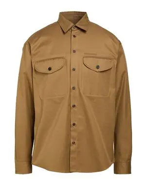 Dsquared2 Cotton Twill Overshirt With Embroidered Logo