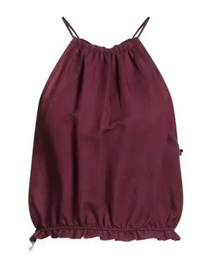 Patrizia Pepe Sleeveless Gathered Top - Red