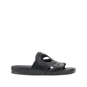 Loewe Ease Monogram Leather Slides - Black