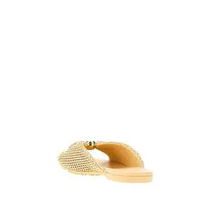 Loewe Pebble Raffia-effect Slides - Beige