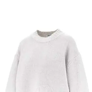 Attico Moulded Hem Wool And Cashmere Sweater