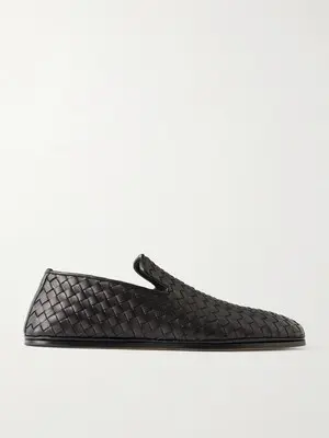 Bottega Veneta Palazzo Intrecciato Leather Loafers