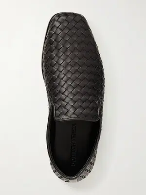 Bottega Veneta Palazzo Intrecciato Leather Loafers