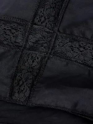 Staud Sunny Lace-trimmed Cotton Headscarf