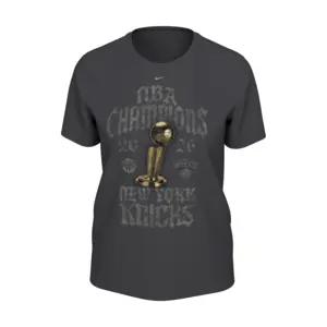 Nike New York Knicks 2025-26 Nba Champions Locker Room T-shirt - Grey