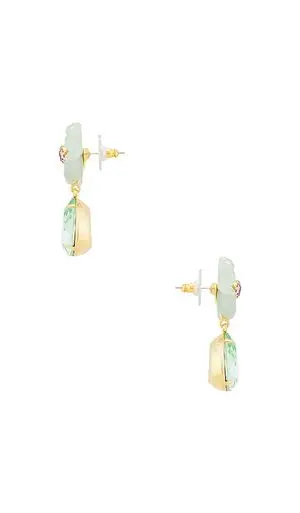 JENNIFER BEHR Juna Earrings In Sage