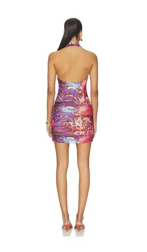AFRM Andover Dress In Purple,red
