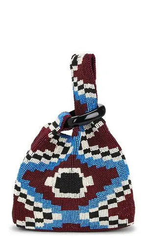 Veronica Beard Beaded Swing Bag - Wine