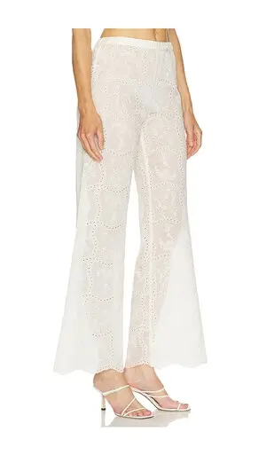 Amanda Uprichard Mariko Pants In Ivory