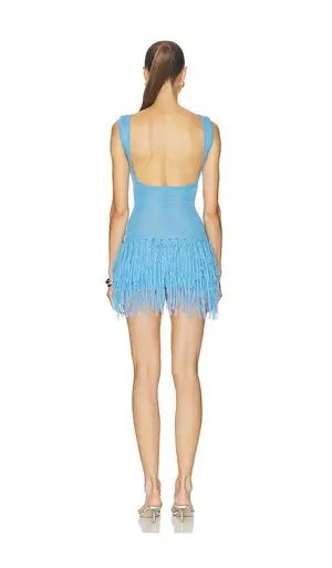 Superdown Aricella Crochet Mini Dress With Fringe Detail