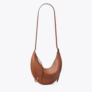 Tory Burch Pierced Crossbody Bag - Aged Tan