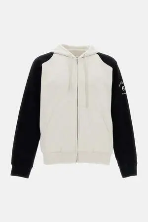 MAISON MARGIELA Zip-up Hoodie With Drawstring - Bianco
