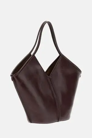 Hereu Calella Distressed Leather Tote - Red