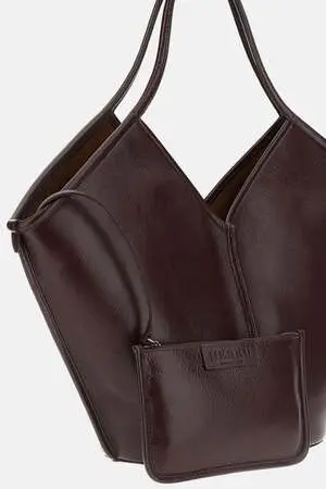 Hereu Calella Distressed Leather Tote - Red