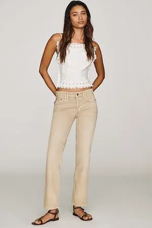 EB DENIM Ariel Mr. Wedgie Mid-rise Straight-leg Jeans - Sunset