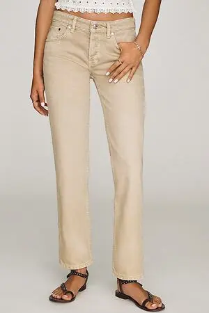 EB DENIM Ariel Mr. Wedgie Mid-rise Straight-leg Jeans