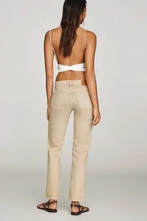 EB DENIM Ariel Mr. Wedgie Mid-rise Straight-leg Jeans