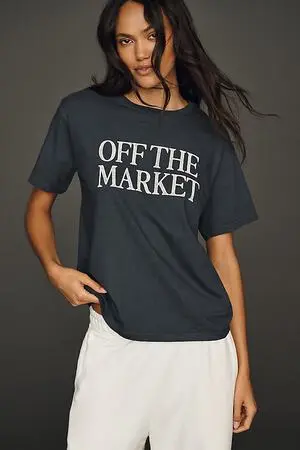 LETLUV Off The Market Relaxed Tee - Black