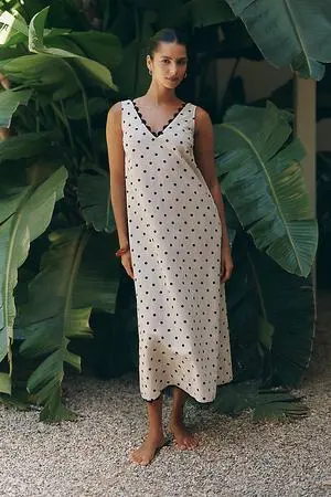 SNDYS. Elle Polka Dot Dress - Black & White Pattern