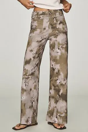 Maeve Colette High-rise Wide-leg Cropped Pants
