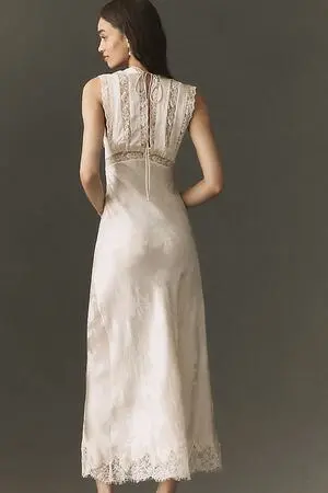 For Love & Lemons Adrift Sat Maxi Dress
