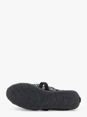 Alaïa Flat Mesh Ballet Flats With Rhinestone Detail