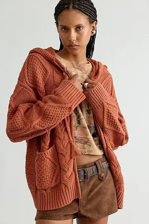 FOUND Zip-up Hoodie - Burnt Senna