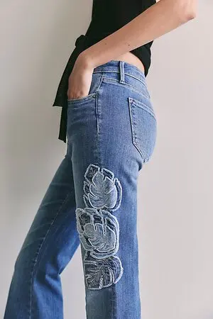DRIFTWOOD Farrah Patchwork Flare Jeans