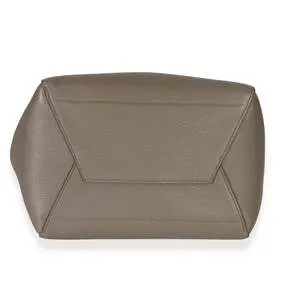 Celine Taupe Soft Grained Calfskin Sangle Bucket Bag