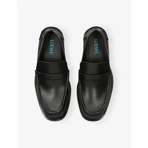 Loewe Bobine Leather Loafers