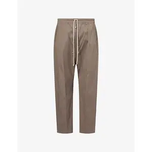 Rick Owens Bela Straight-leg Cotton Trousers - Dust