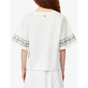 Max Mara Embroidered Cotton T-shirt