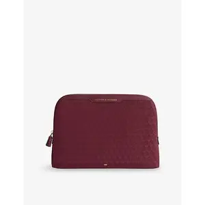 ANYA HINDMARCH Lotions And Potions Shell And Leather Washbag - Medium Red