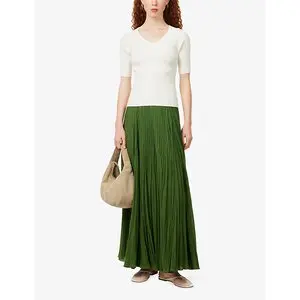 Max Mara Rib-knit V-neck Top