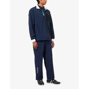 MALBON Woven Trousers With Embroidered Logo