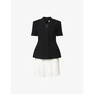Simkhai Leah Blazer Crepe Mini Dress