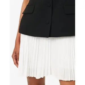 Simkhai Leah Blazer Crepe Mini Dress