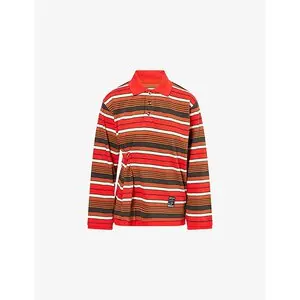 DAMSON MADDER Rugby Sweatshirt With Stripe Print And Multi-way Wear
