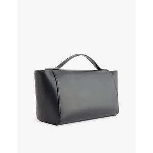 Savette Symmetry Trapeze Leather Top-handle Bag - Black