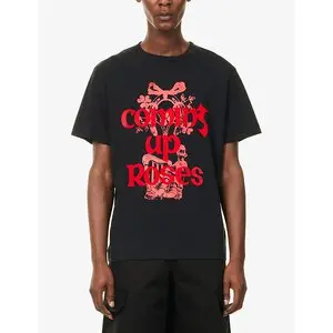 Simone Rocha Coming Up Roses Cotton T-shirt